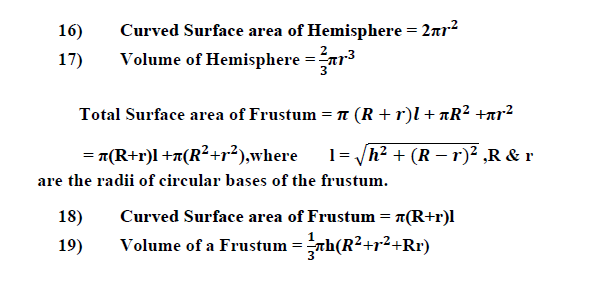 CBSE Class 10 Mathematics Surface Area And Volume Notes Set C CBSE Class 10 Mathematics Surface Area And Volume Notes Set C